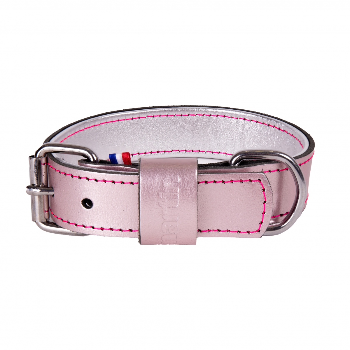 Collier Rose Métalisé en cuir - Dakota