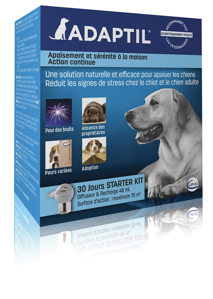 Diffuseur de phéromones d'apaisement pour chien Adaptil