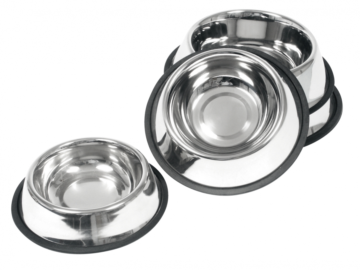 Gamelle pour chien - antidérapante en inox