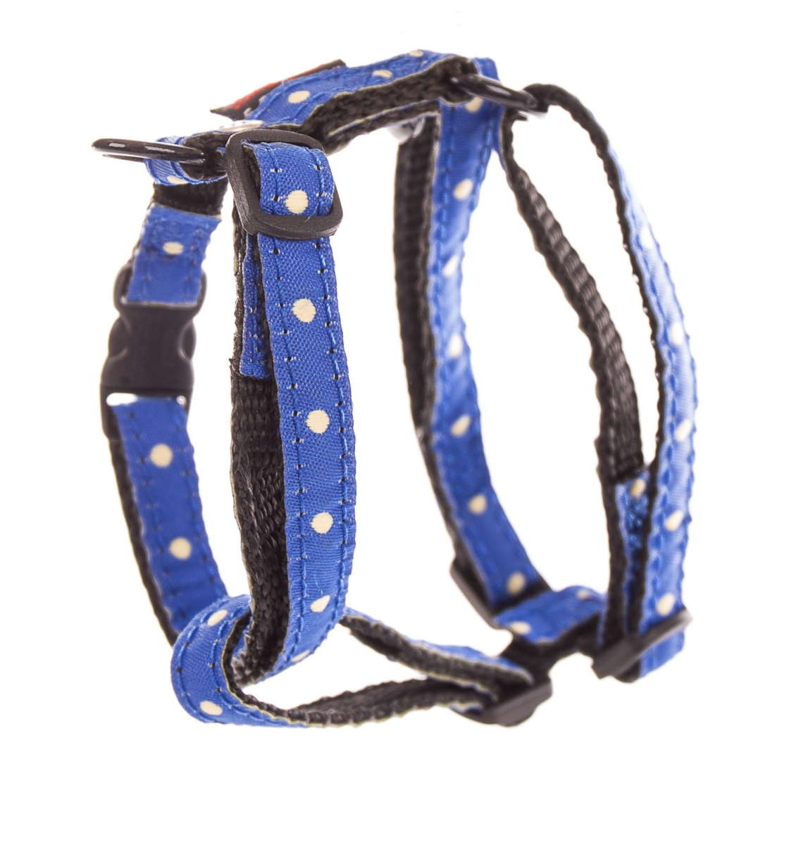 Harnais Beach réglable en nylon bleu pois