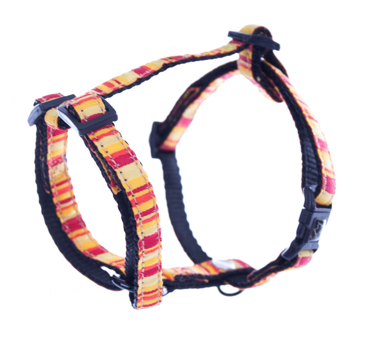 Harnais Beach réglable en nylon orange rayé