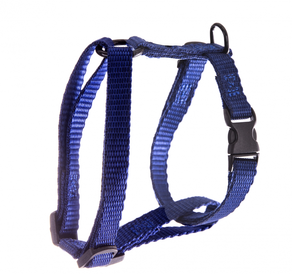 Harnais nylon bleu réglable pour chien