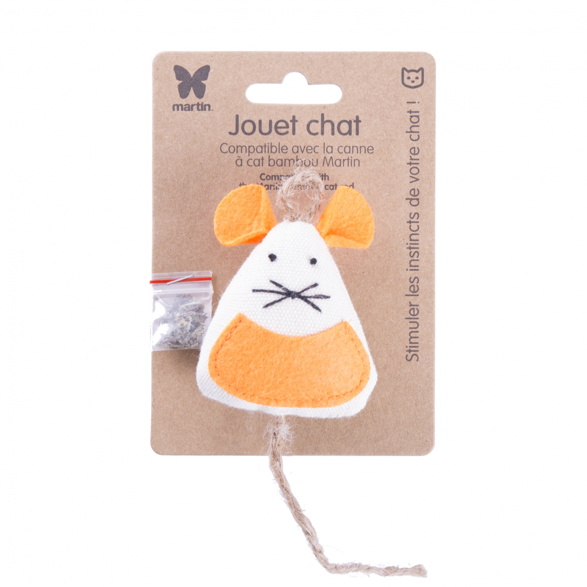 Jouet pour chat - Souris beige