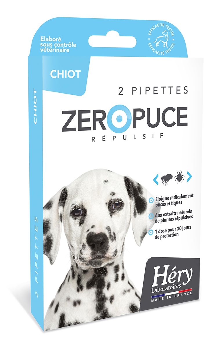 Pipette chiot Zéro Puce Héry 1.5mlx2