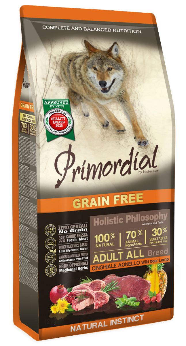 Croquettes Primordial pour chien Sanglier&Agneau