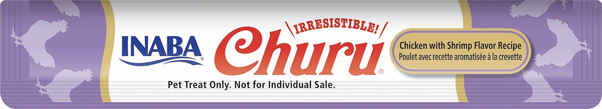 Purée CHURU au Poulet pour Chat - Saveur Poulet et Crevette