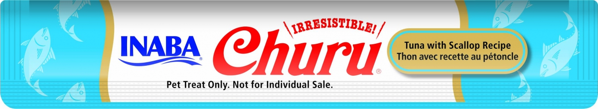 Purée Churu au thon pour Chat - Saveur thon et pétoncle x6