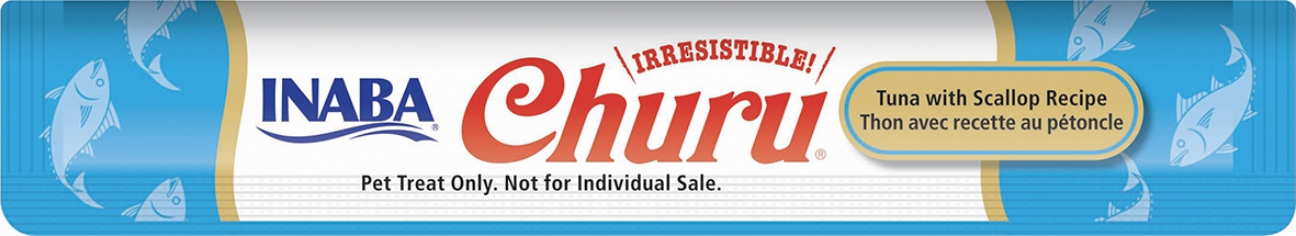 Purée Churu au thon pour Chat - Saveur thon et pétoncle x6